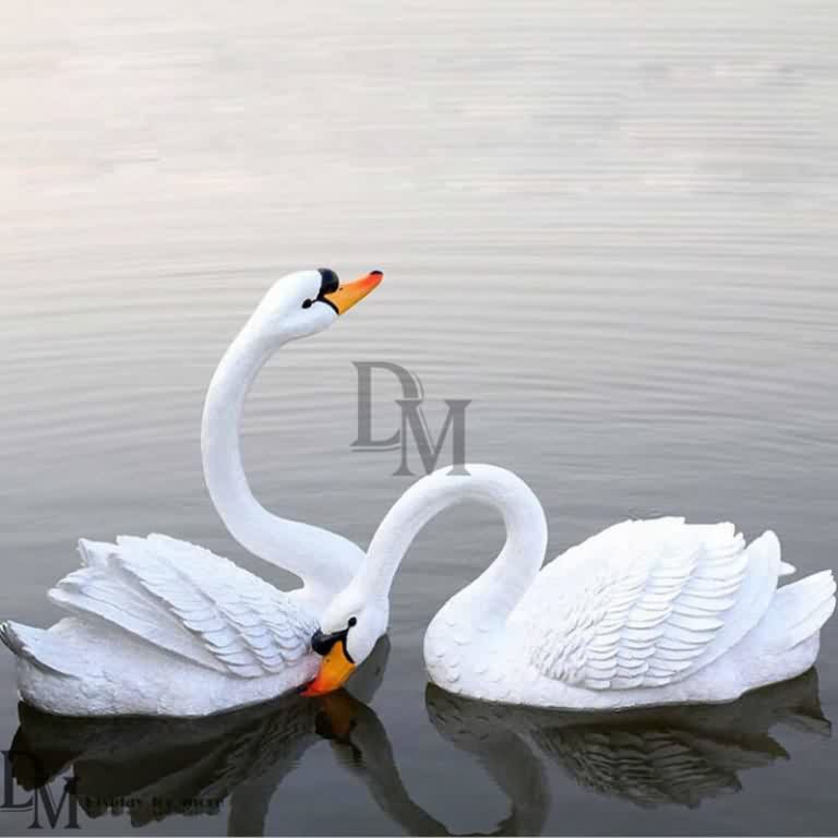 Garden Animal Statues Resin Swan | DM Resin Art Supplies