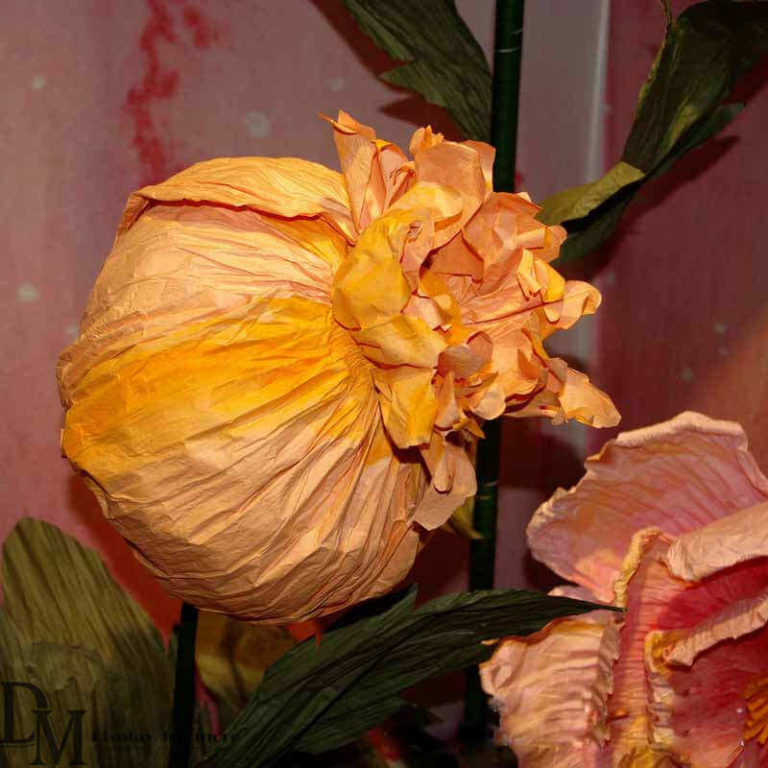 Large Paper Flower Display for Summer| DM Window Display
