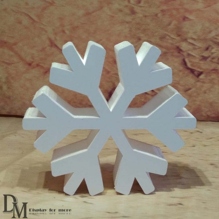 5 Christmas display props-white foam snowflake decoration-DMWD18060701 ...