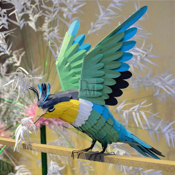 Artist 3D Paper Bird Craft Ideas| DM Window Display