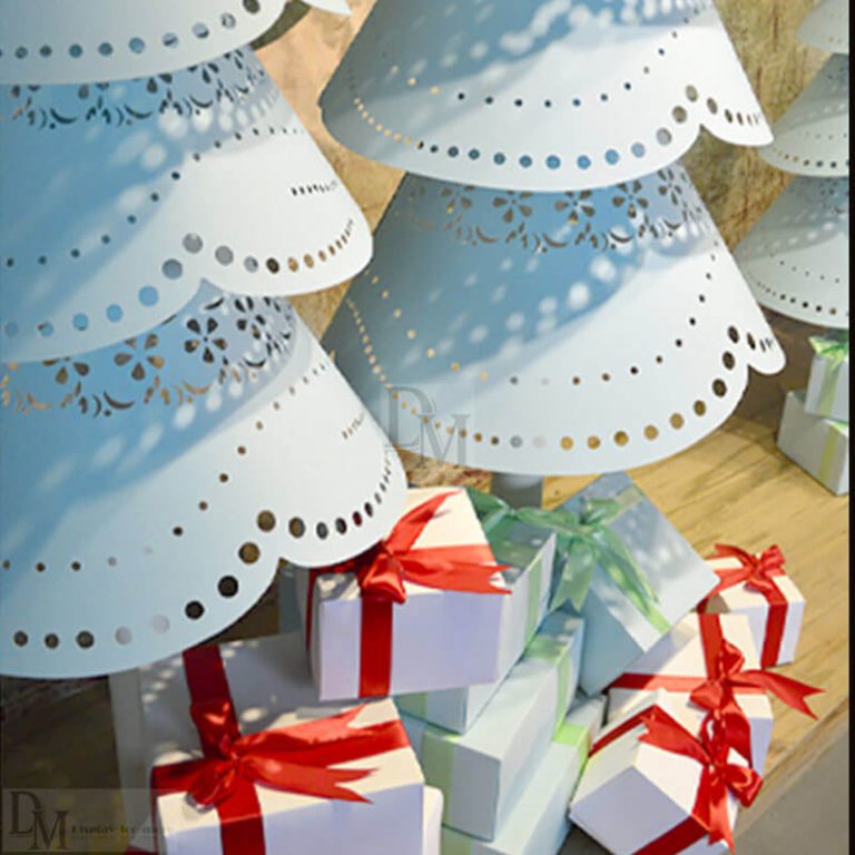 PVC Simple Christmas Tree Decor | DM Window Display